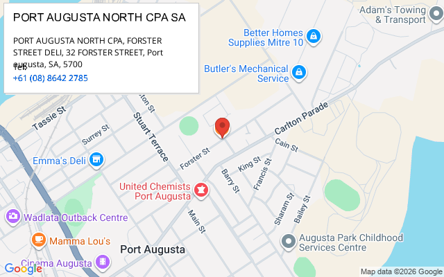 Currency Exchange PORT AUGUSTA NORTH CPA SA | Best Exchange Rates