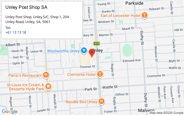 Currency Exchange Unley Post Shop SA | Best Exchange Rates